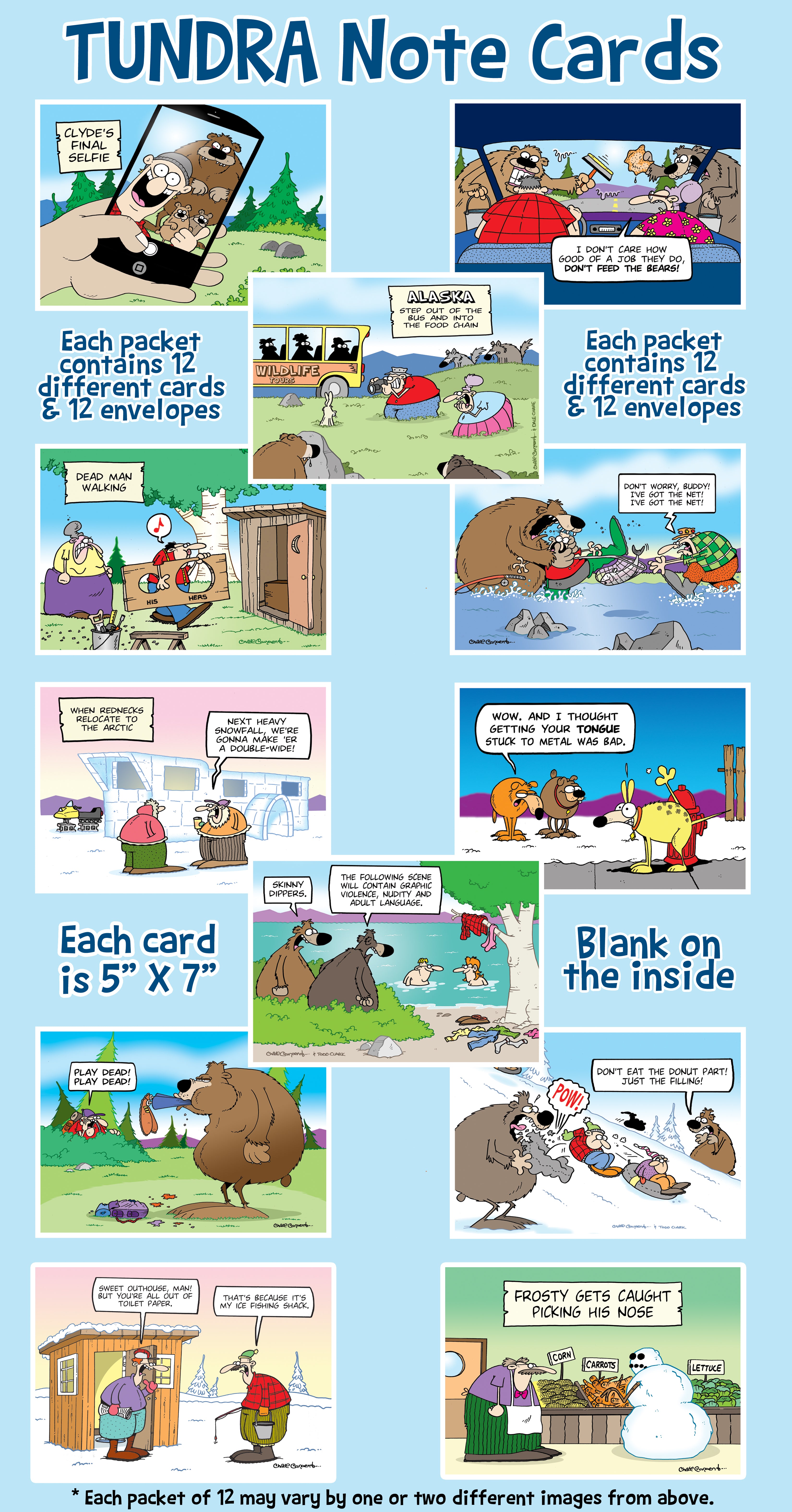 Tundra Note Card Pack (5x7) – Tundra Comics Store