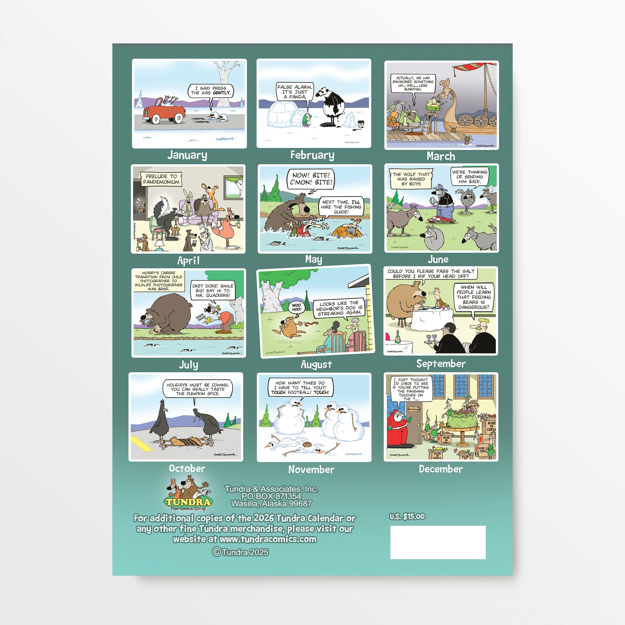 Calendars – Tundra Comics Store